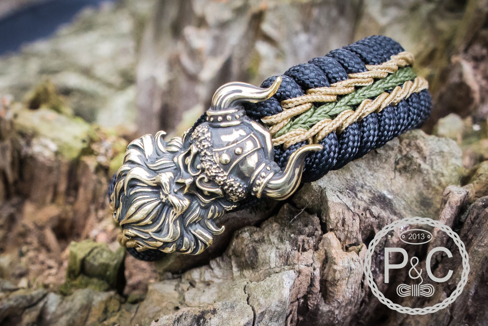 Bracelet Tottem Viking Paracord,exclusive for Man, Brass Clasp ...