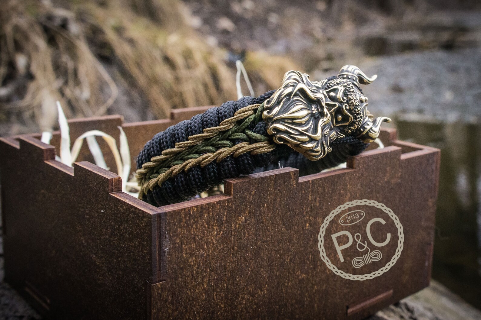 Bracelet Tottem Viking Paracord,exclusive for Man, Brass Clasp ...