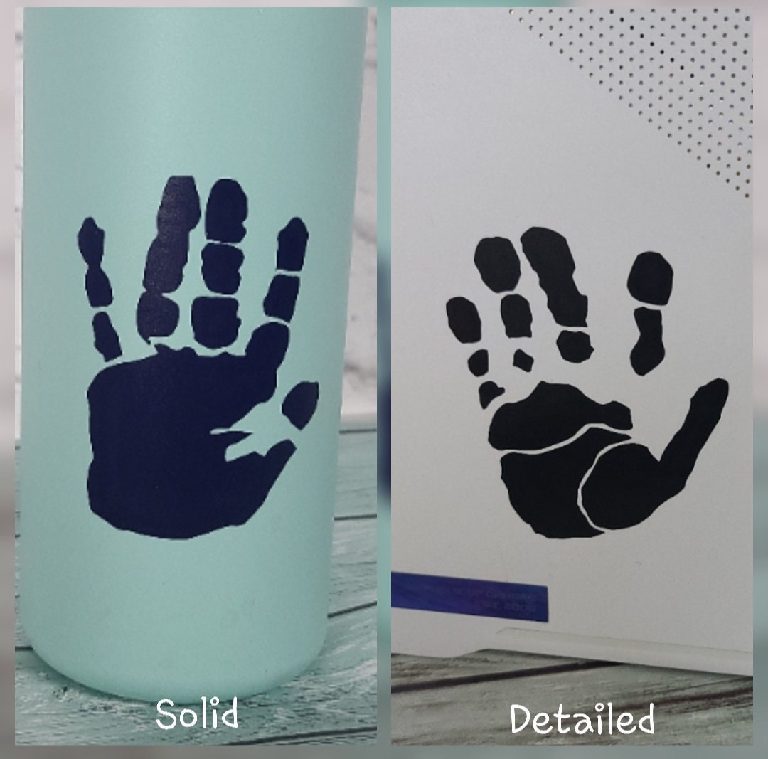 Custom Vinyl Handprint Sticker Decal - Etsy