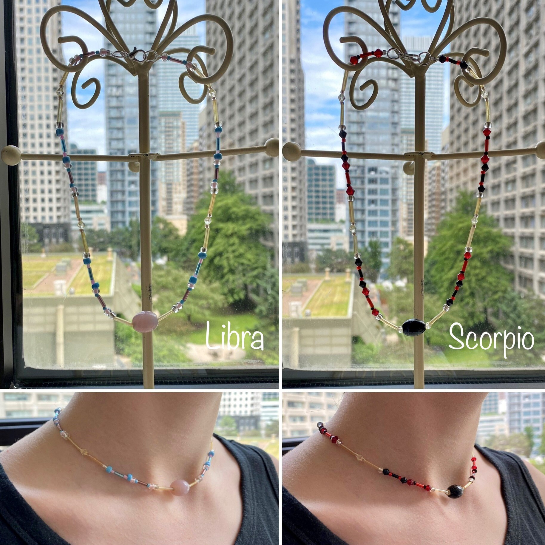 Zodiac Sign Choker Necklaces - Etsy