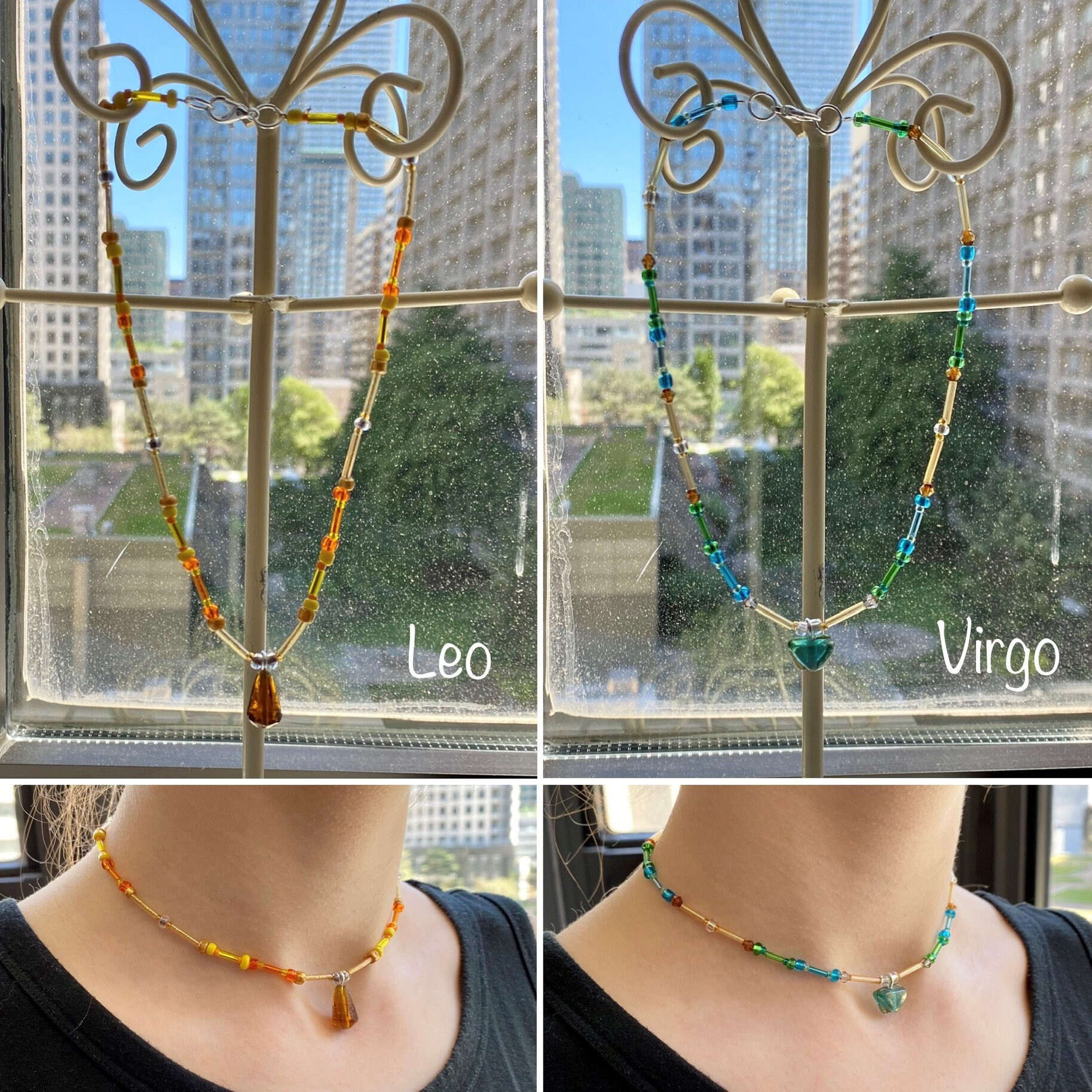 Zodiac Sign Choker Necklaces - Etsy