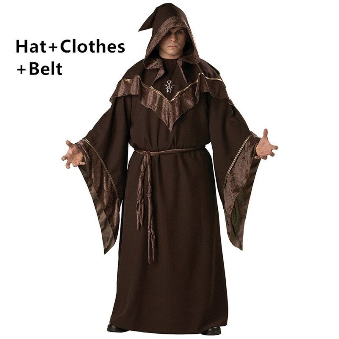 New Medieval Wizard Cosplay Halloween Costumes for Men Adult | Etsy