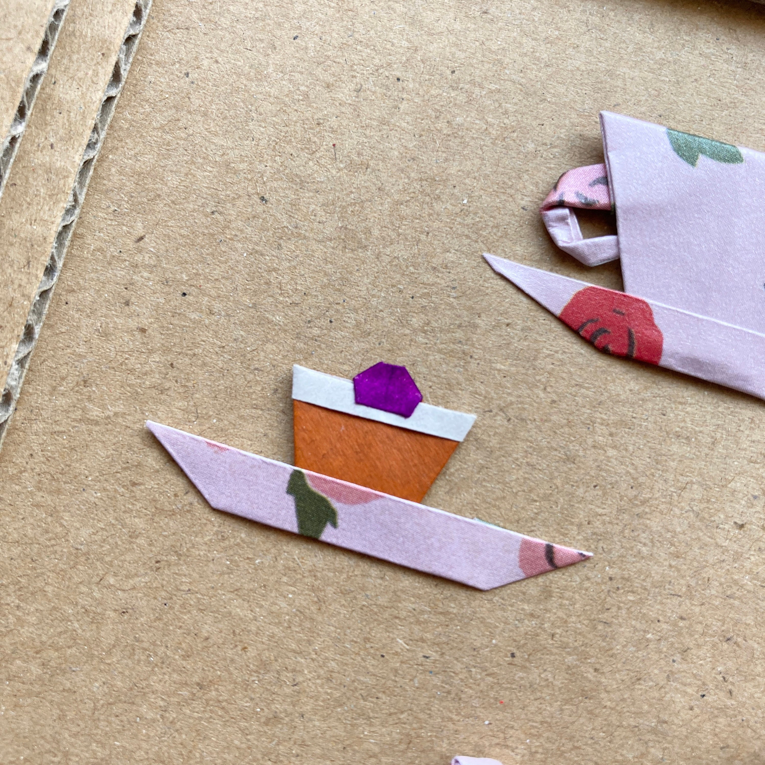 Tea Time Origami Art / Tea Set Origami Card / Tea Lover Gift / Wall ...