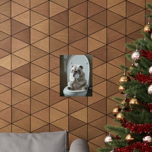 English Bulldog, Texting on Toilet, Funny, Cute, Wall Poster, Wall ...