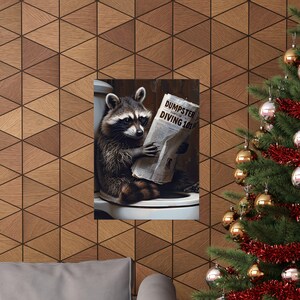 Raccoon, Dumpster Diving, Trash, Reading Newspaper on Toilet, Funny ...