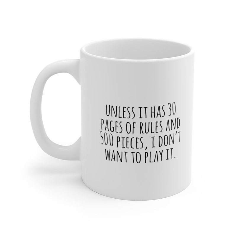 30 Pages of Rules and 500 Pieces Funny Board Games Mug - Etsy