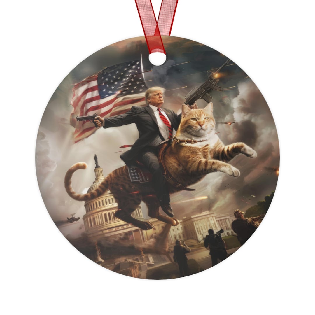 Donald Trump, Cats, Kittens, President, Christmas Tree Ornament, 2024 ...
