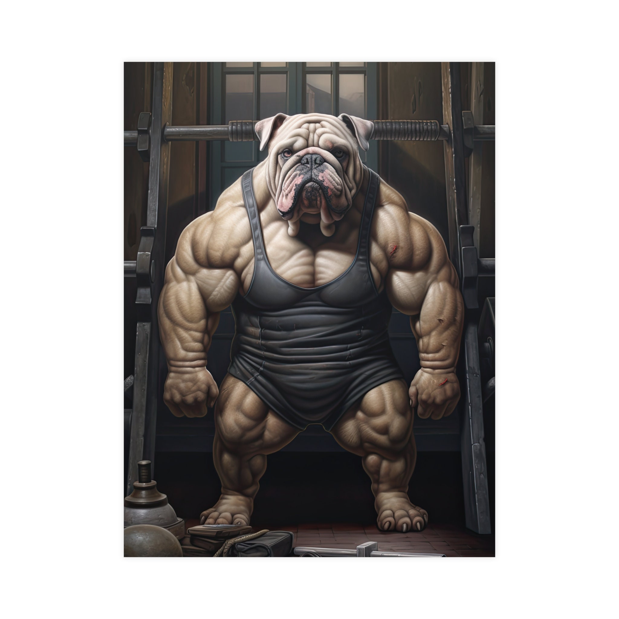 Muscular English Bulldog
