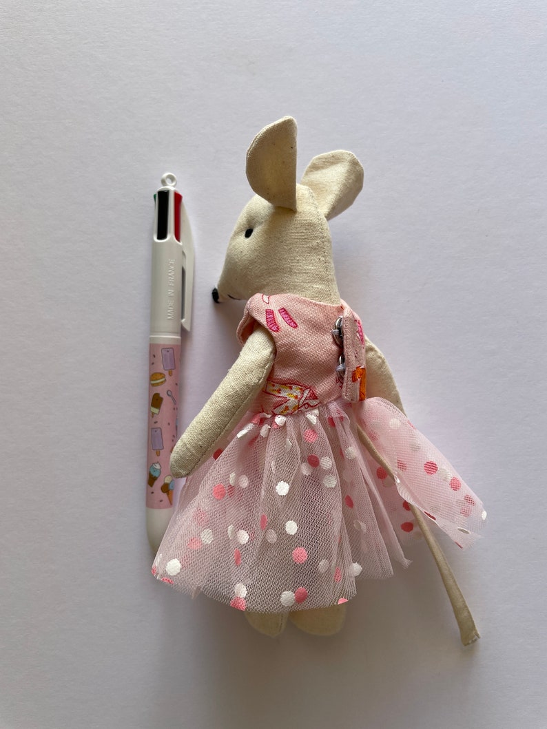 Mouse Doll With Dress / Fabric Mouse / Cloth Toy / Mouse Softie ...