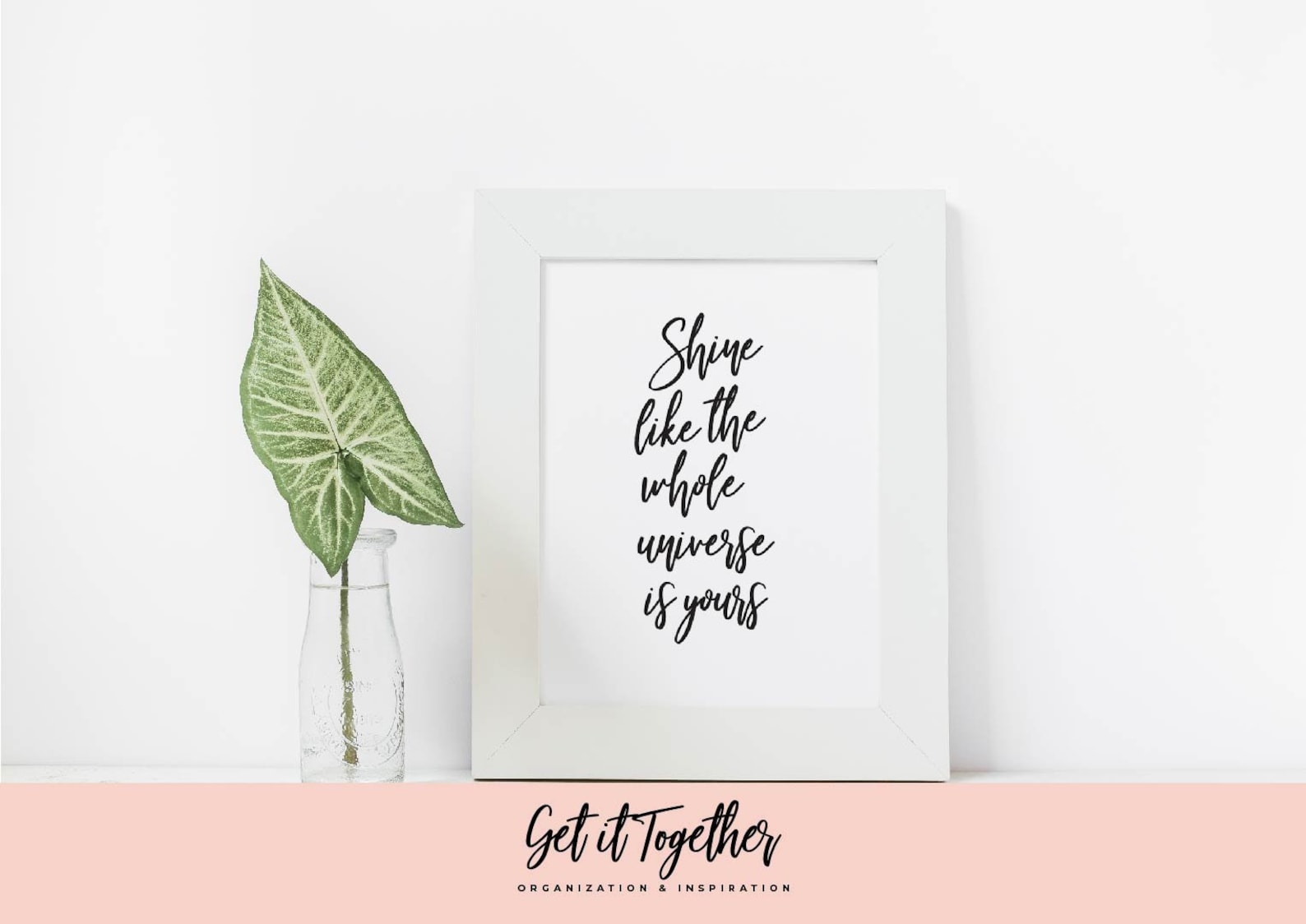 Shine Like the Whole Universe is Yours Inspirational Wall - Etsy