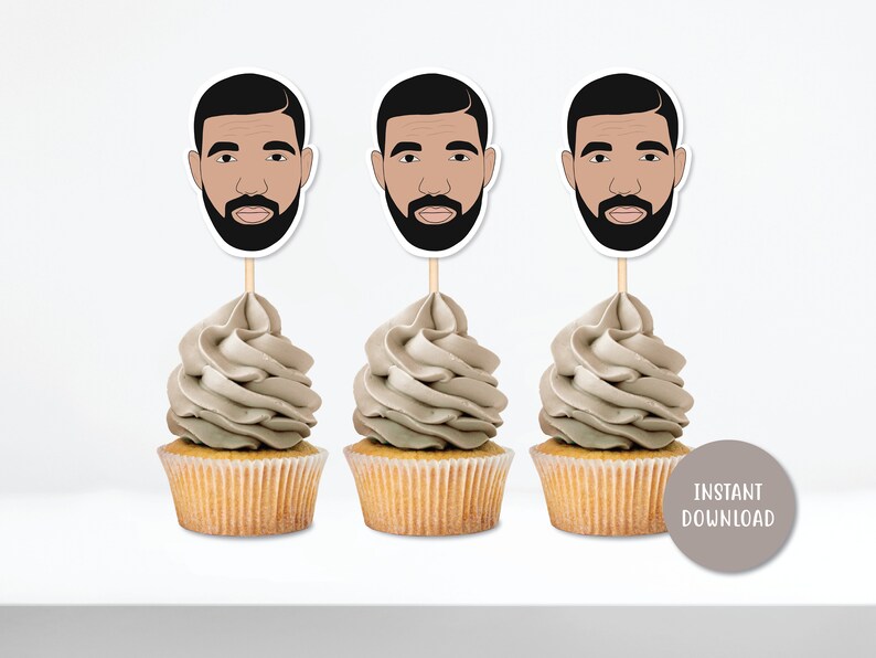 PRINTABLE Drake Head Drake Party Props Drake Banner - Etsy
