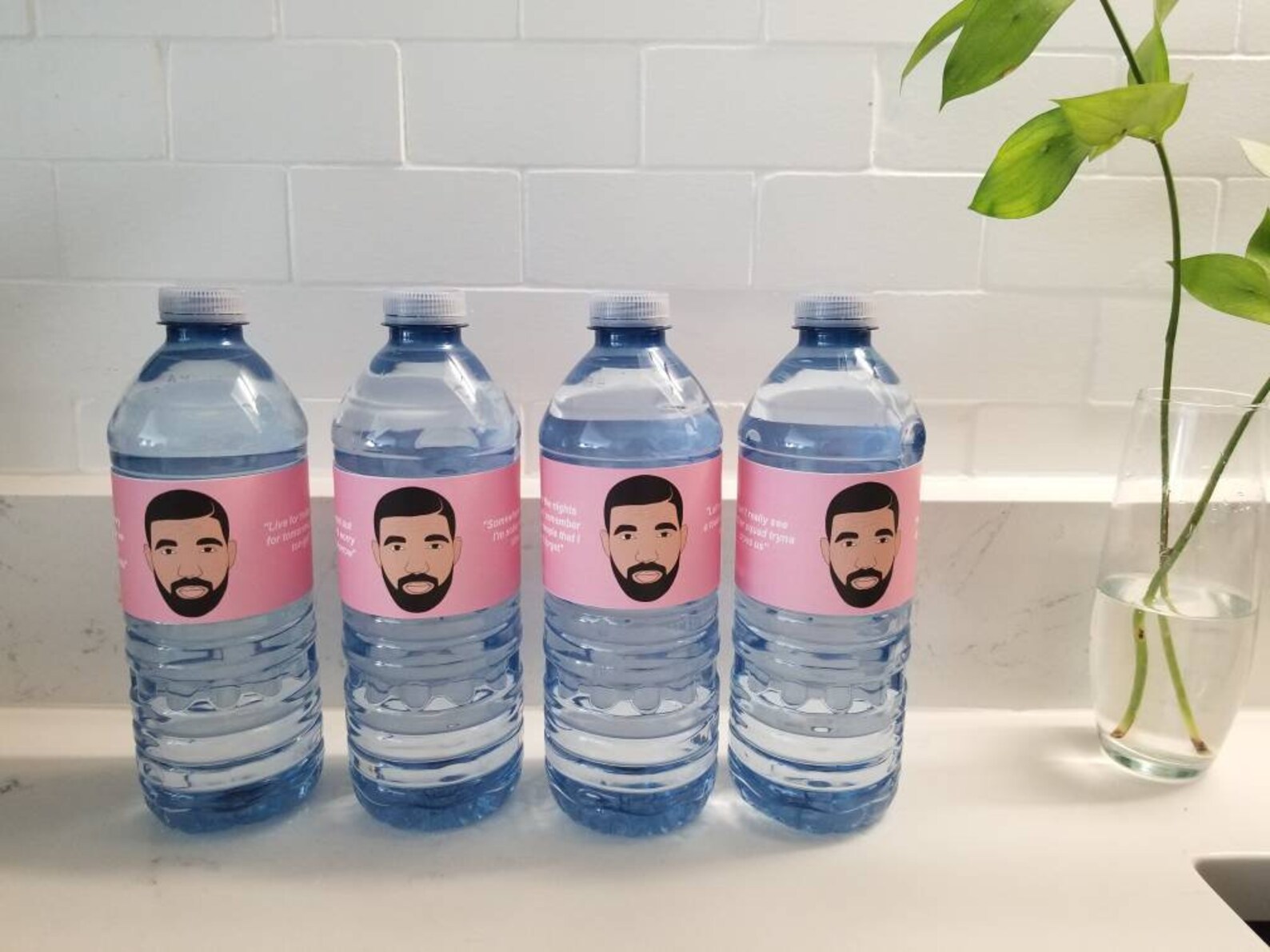 PRINTABLE Drake Water Bottle Labels Drake Champagne Papi Hotline Bling ...