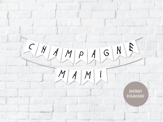 PRINTABLE Drake Champagne Mami Banner Printable Decor - Etsy