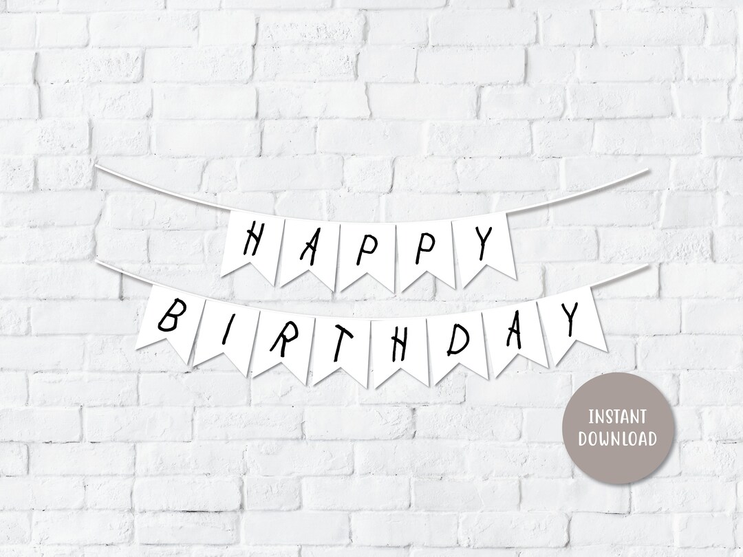 PRINTABLE Drake Happy Birthday Banner Printable Decor Digital Download ...