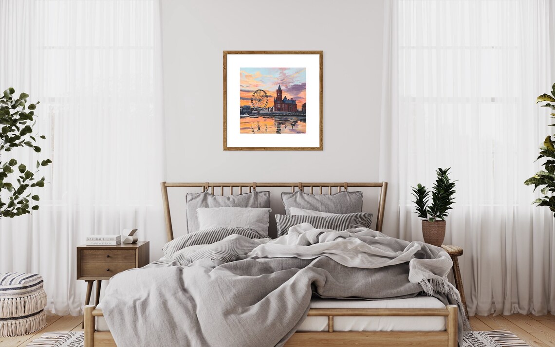 Cardiff Bay Print, Cardiff Bay Art, Cardiff, Wales Print, Cardiff ...