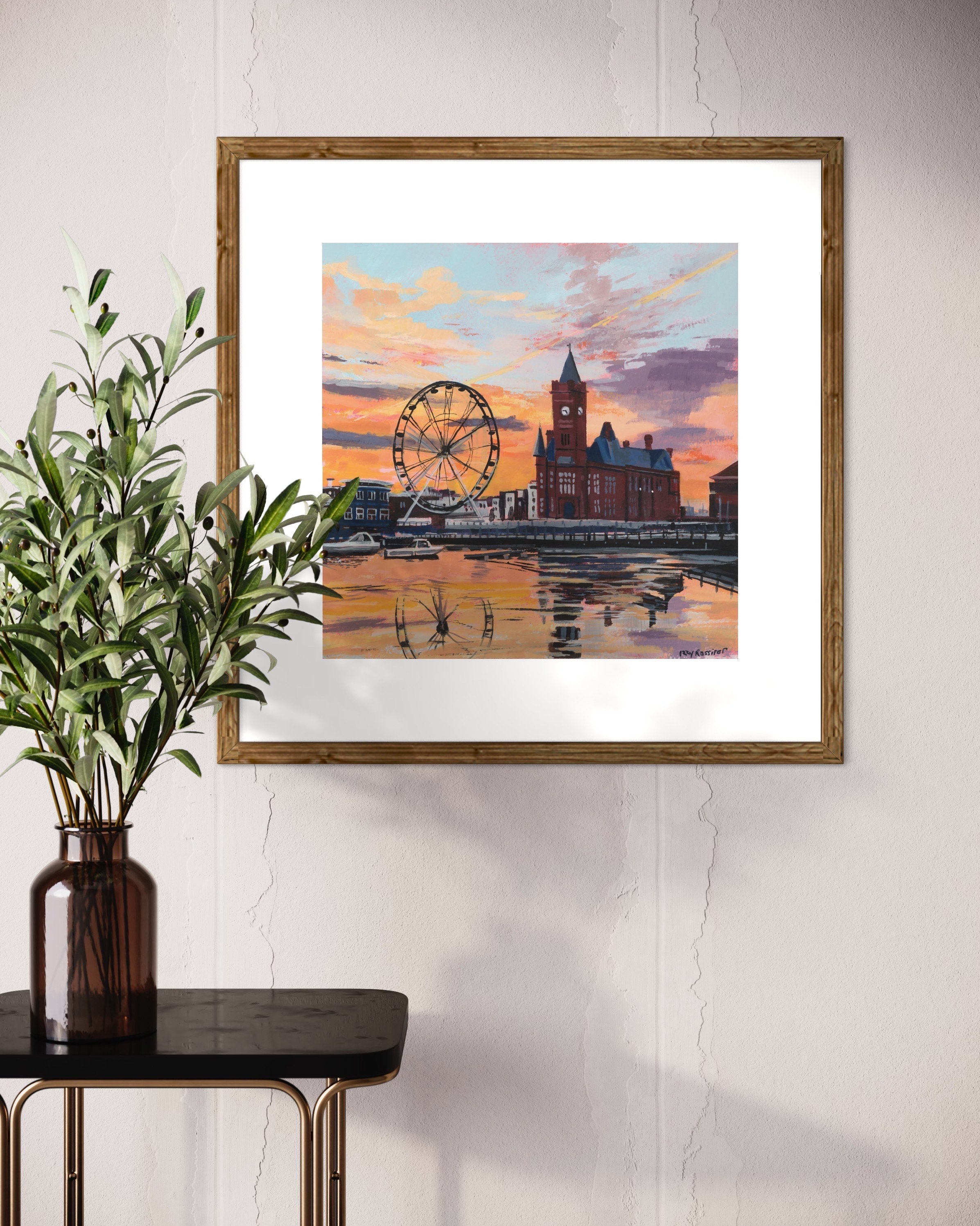 Cardiff Bay Print, Cardiff Bay Art, Cardiff, Wales Print, Cardiff ...