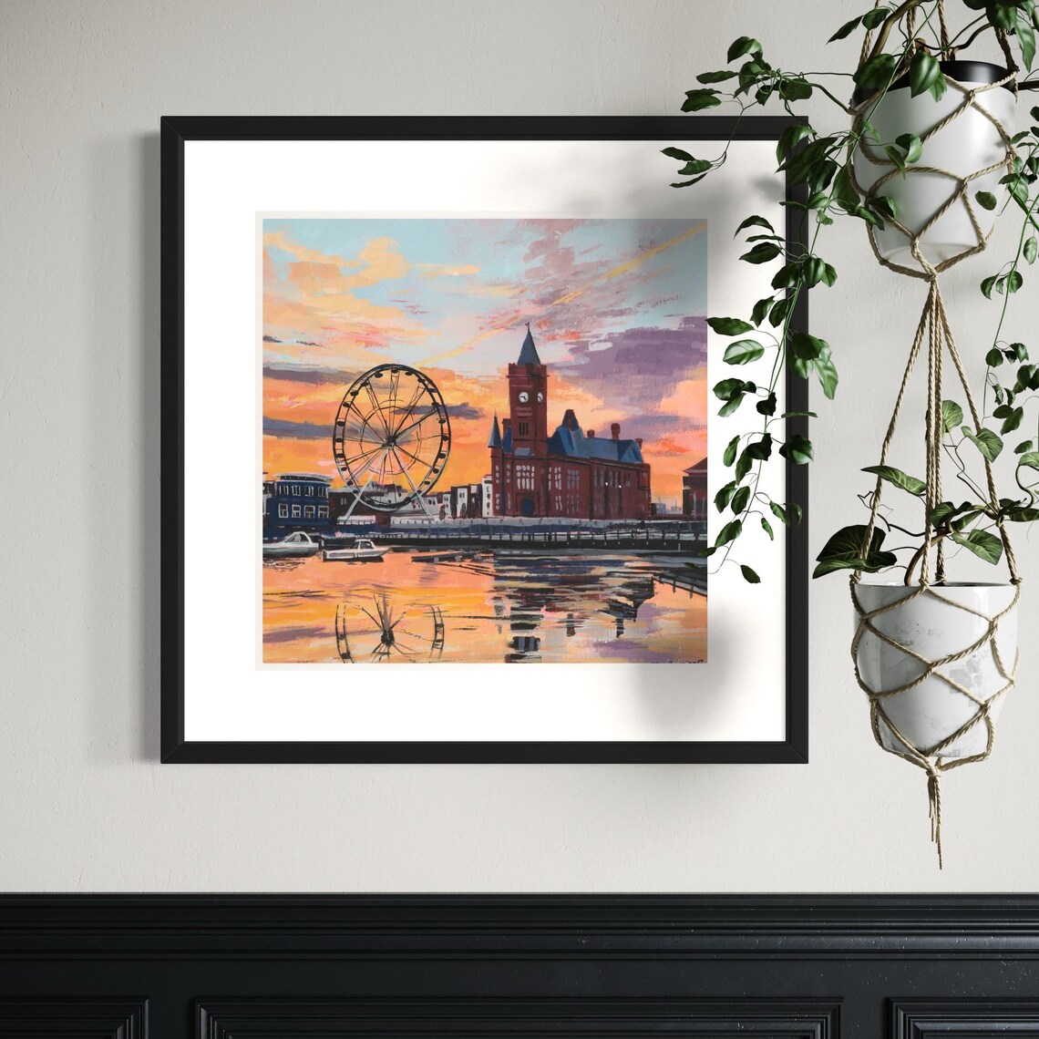 Cardiff Bay Print, Cardiff Bay Art, Cardiff, Wales Print, Cardiff ...