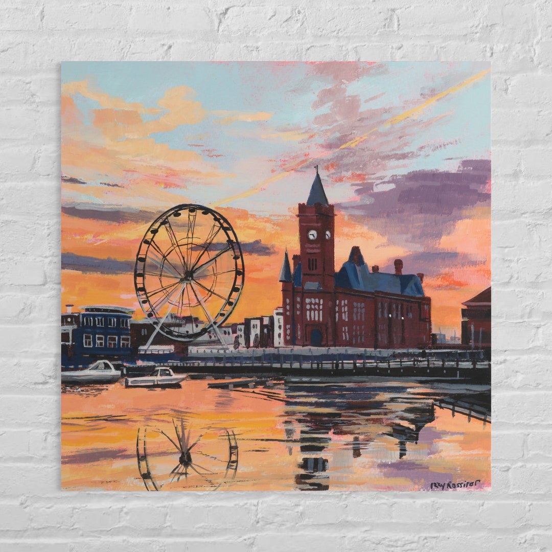 Pierhead Building Print, Cardiff Bay, Cardiff, Wales Print, Cardiff ...