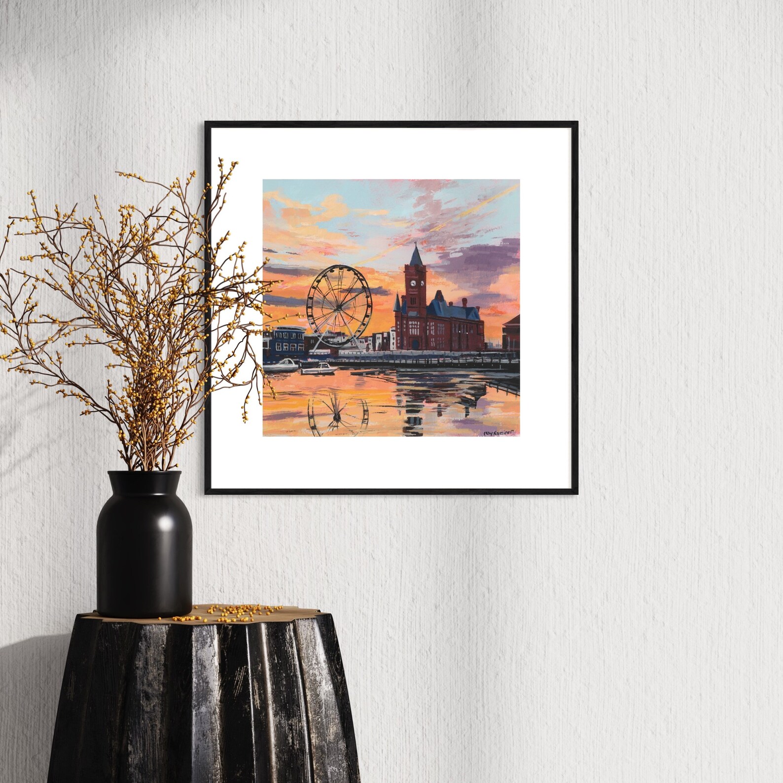 Cardiff Bay Print, Cardiff Bay Art, Cardiff, Wales Print, Cardiff ...