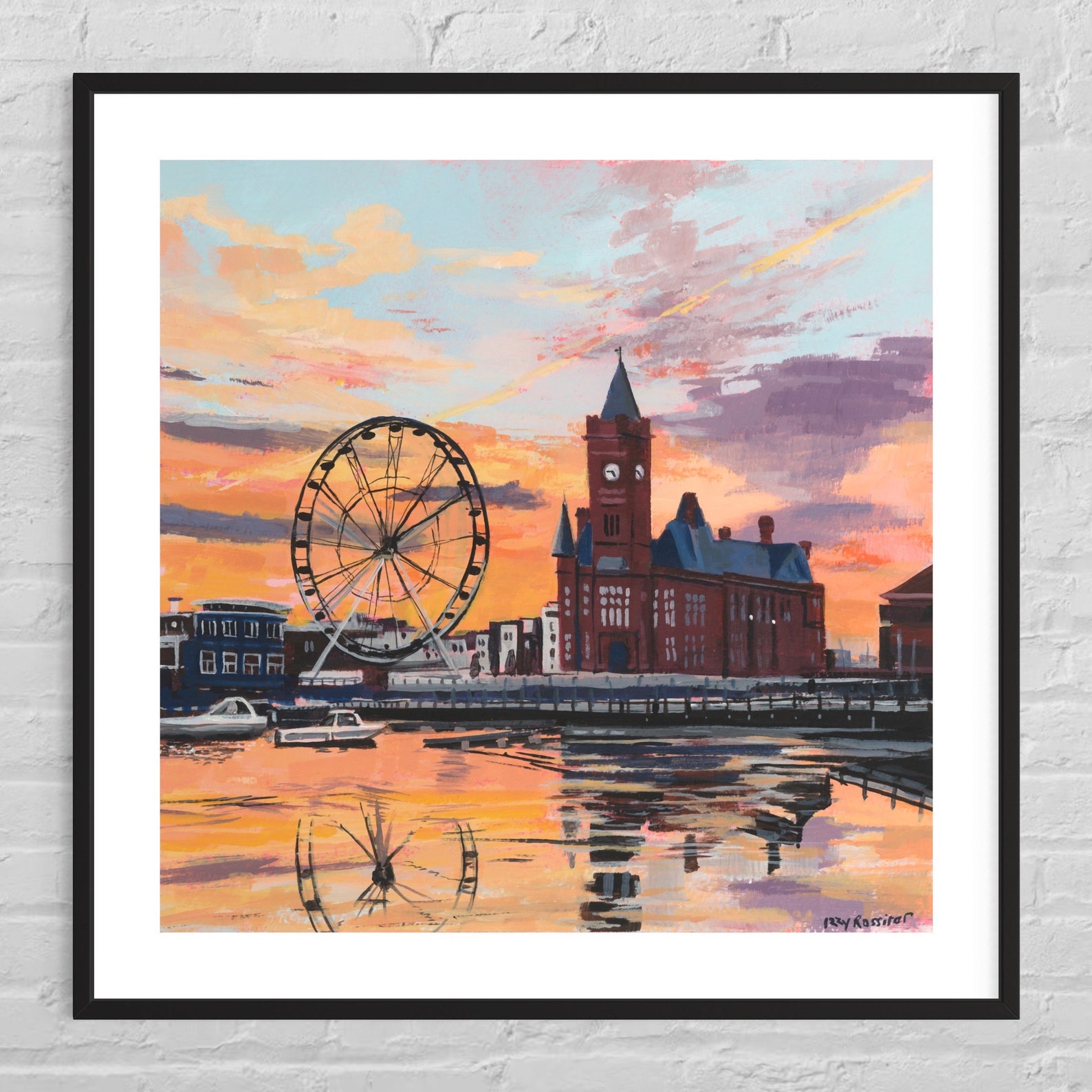 Cardiff Bay Print, Cardiff Bay Art, Cardiff, Wales Print, Cardiff ...