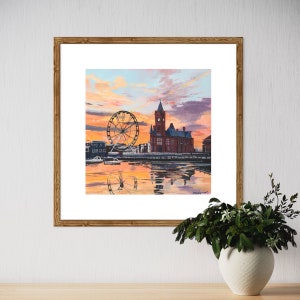 Cardiff Bay Print, Cardiff Bay Art, Cardiff, Wales Print, Cardiff ...