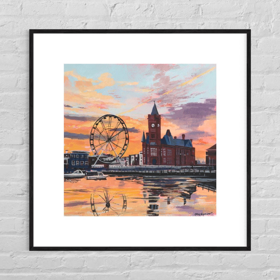 Cardiff Bay Print, Cardiff Bay Art, Cardiff, Wales Print, Cardiff ...