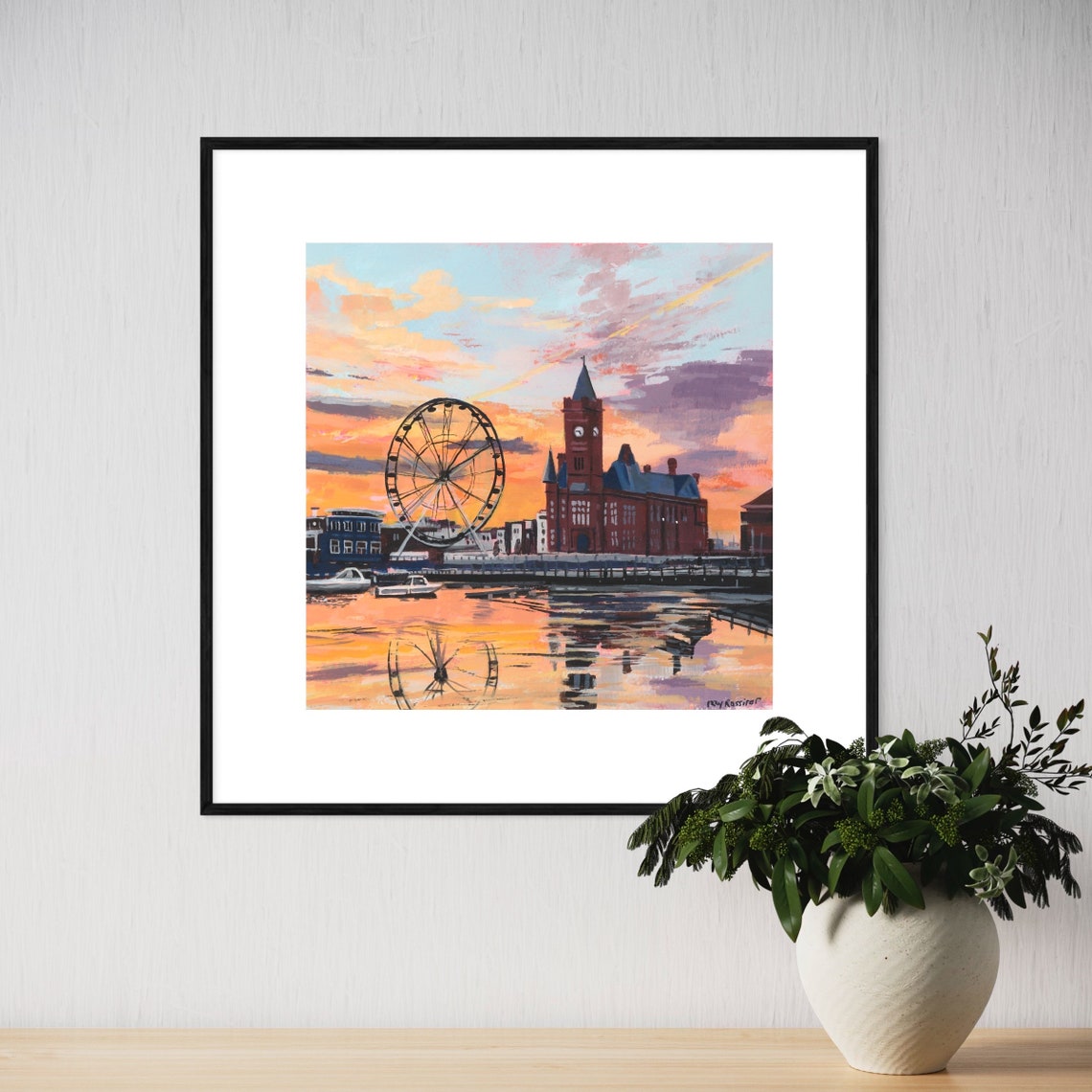 Cardiff Bay Print, Cardiff Bay Art, Cardiff, Wales Print, Cardiff ...