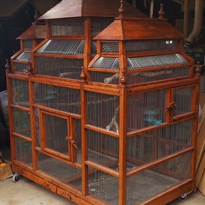 Custom Large Parakeet Cage, 3 Roofed, Flight Cage - Etsy
