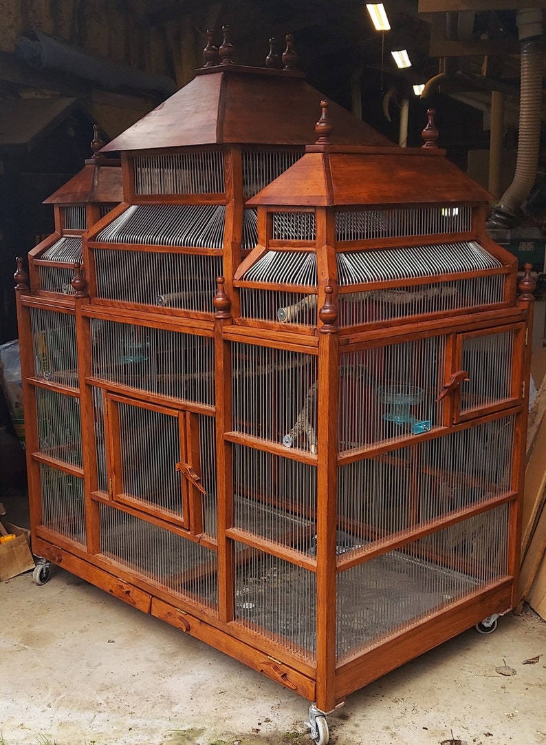 Custom Large Parakeet Cage, 3 Roofed, Flight Cage - Etsy