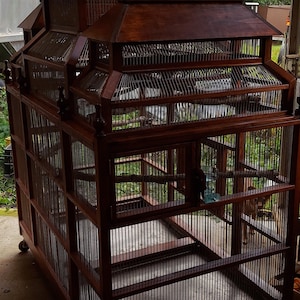 Custom Large Parakeet Cage, 3 Roofed, Flight Cage - Etsy