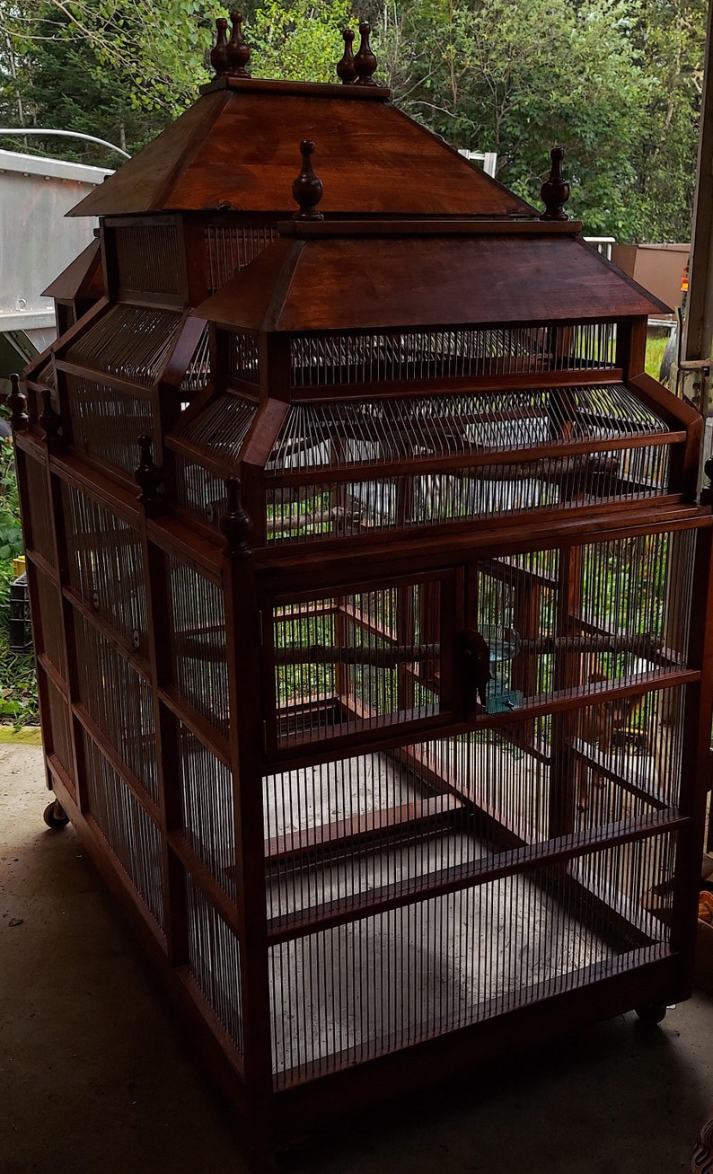 Custom Large Parakeet Cage, 3 Roofed, Flight Cage - Etsy