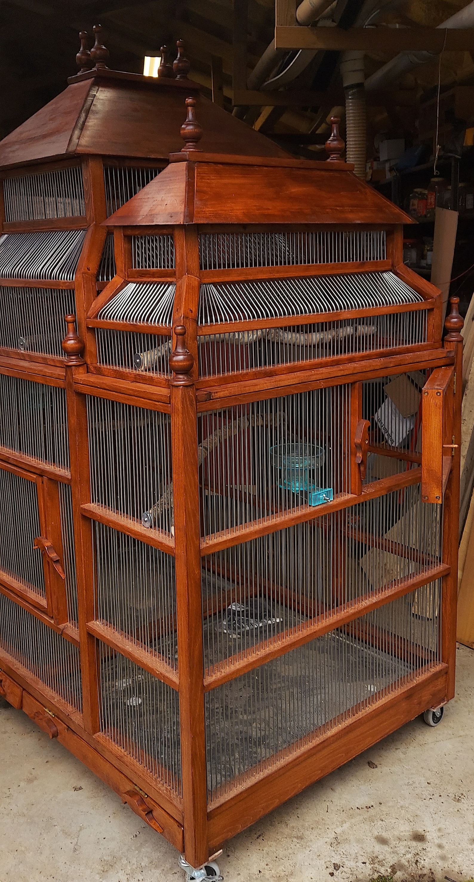 Custom Large Parakeet Cage, 3 Roofed, Flight Cage - Etsy