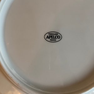 Apilco Porcelain Cheese Plates - Etsy