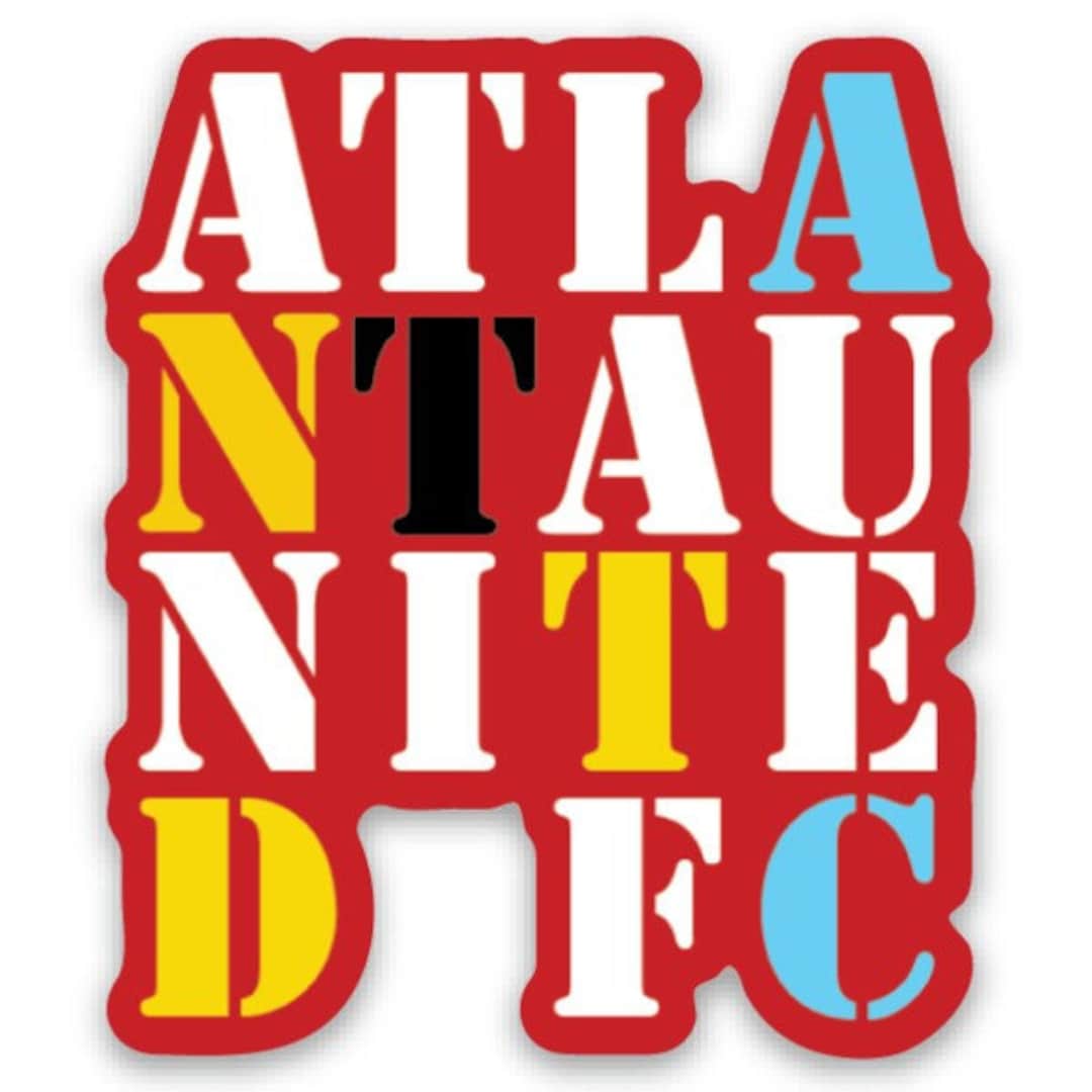 Atlanta FC Soccer Band Logo ATL UTD Football Sticker Britpop - Etsy