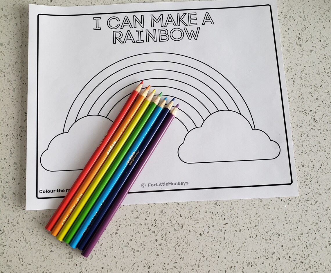 Playdough Mats Rainbow Printables Homeschooling Printables Preschool ...