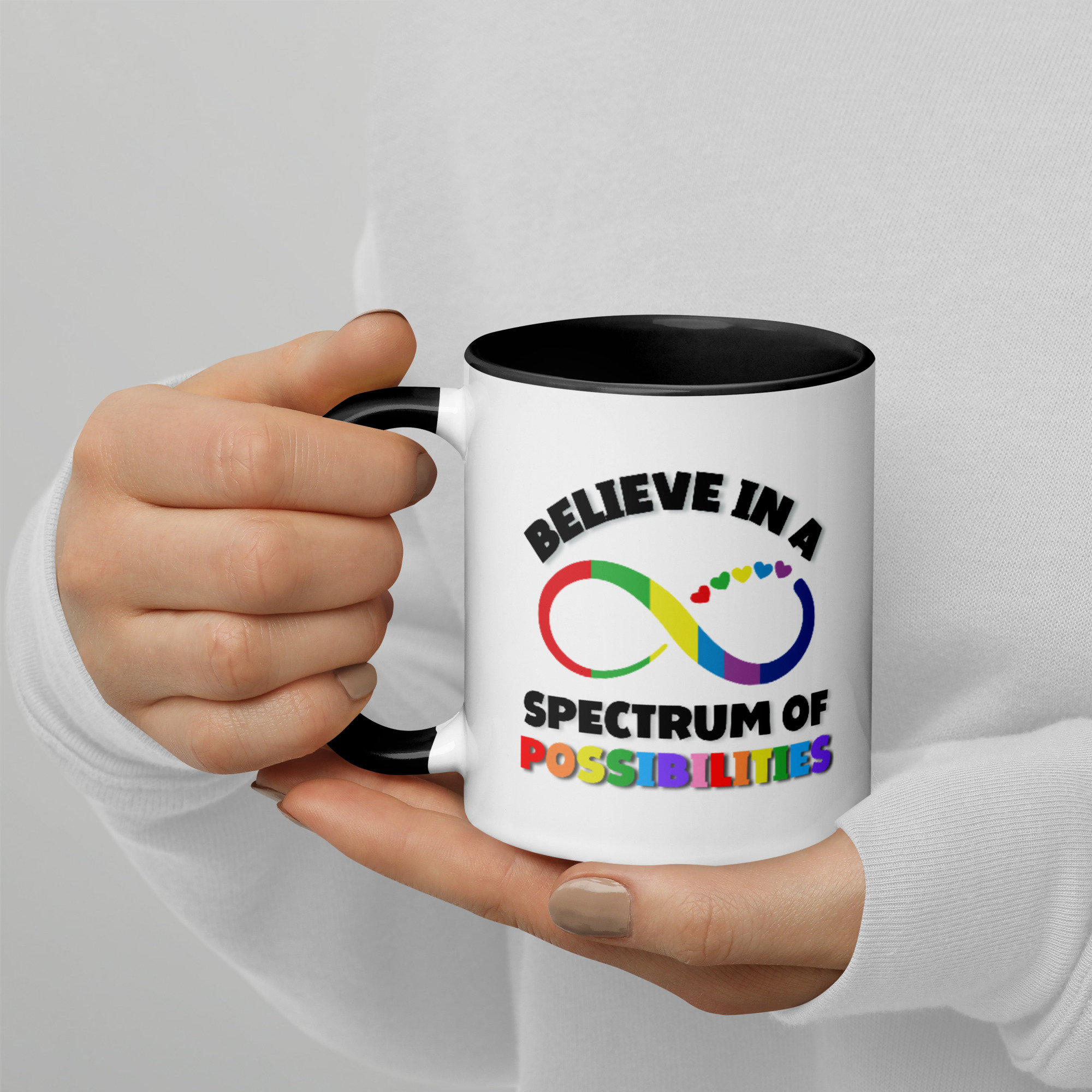 Infinity Symbol Mug With Color Inside Autism Mom Gift Autism Dad Gift ...
