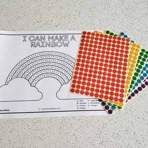 Playdough Mats - Rainbow Printables - Homeschooling Printables ...