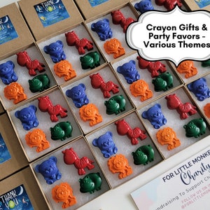 Birthday Party Crayon Favors - Crayon Lootbags - Unicorn Theme Crayons ...