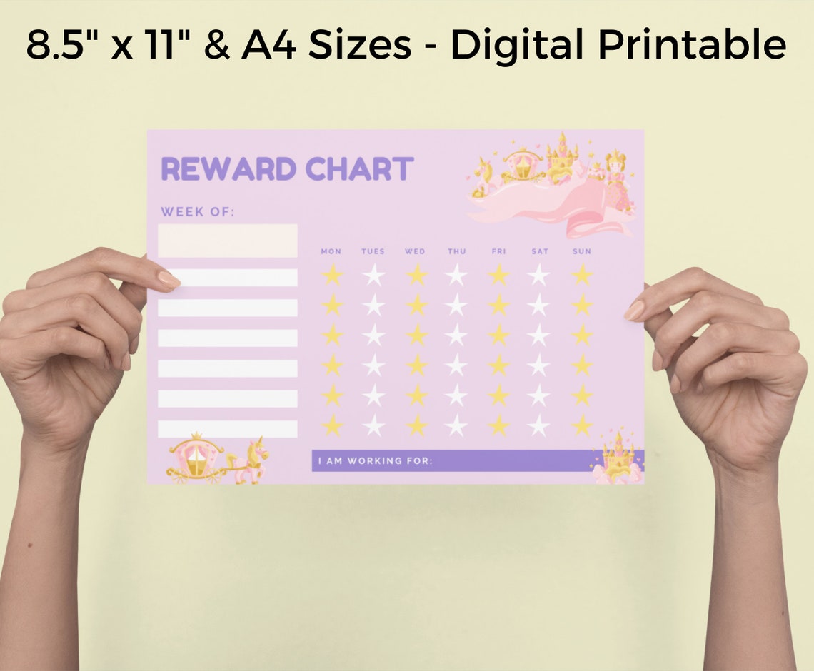Rewards Chart for Kids Reward Chart Toddler Responsibility | Etsy