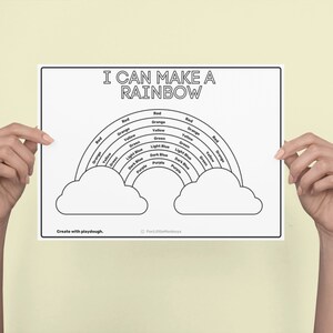 Playdough Mats - Rainbow Printables - Homeschooling Printables ...