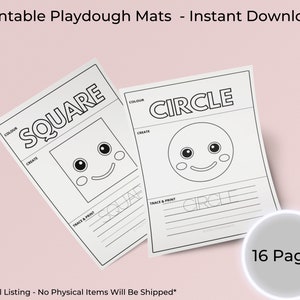 Playdough Mats - Shapes Printables - Homeschooling Printables ...