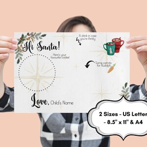 Editable Santa Milk and Cookies Letter Editable Christmas Template for ...