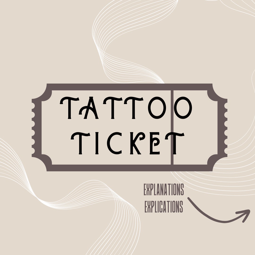 Tattoo Ticket, Tattoo, Tattoo, Tattoo Pass, Tattoo Design, Illustration ...