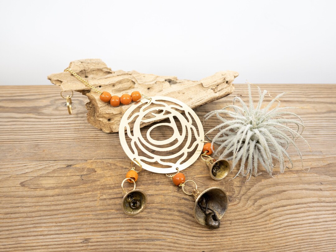 SACRAL CHAKRA Altar Bell Chime 11 Orange Chakra Brass Wind Chime Chakra ...