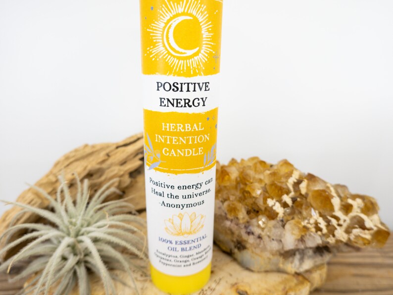 POSITIVE ENERGY INTENTION Candle Manifestation Candles - Etsy