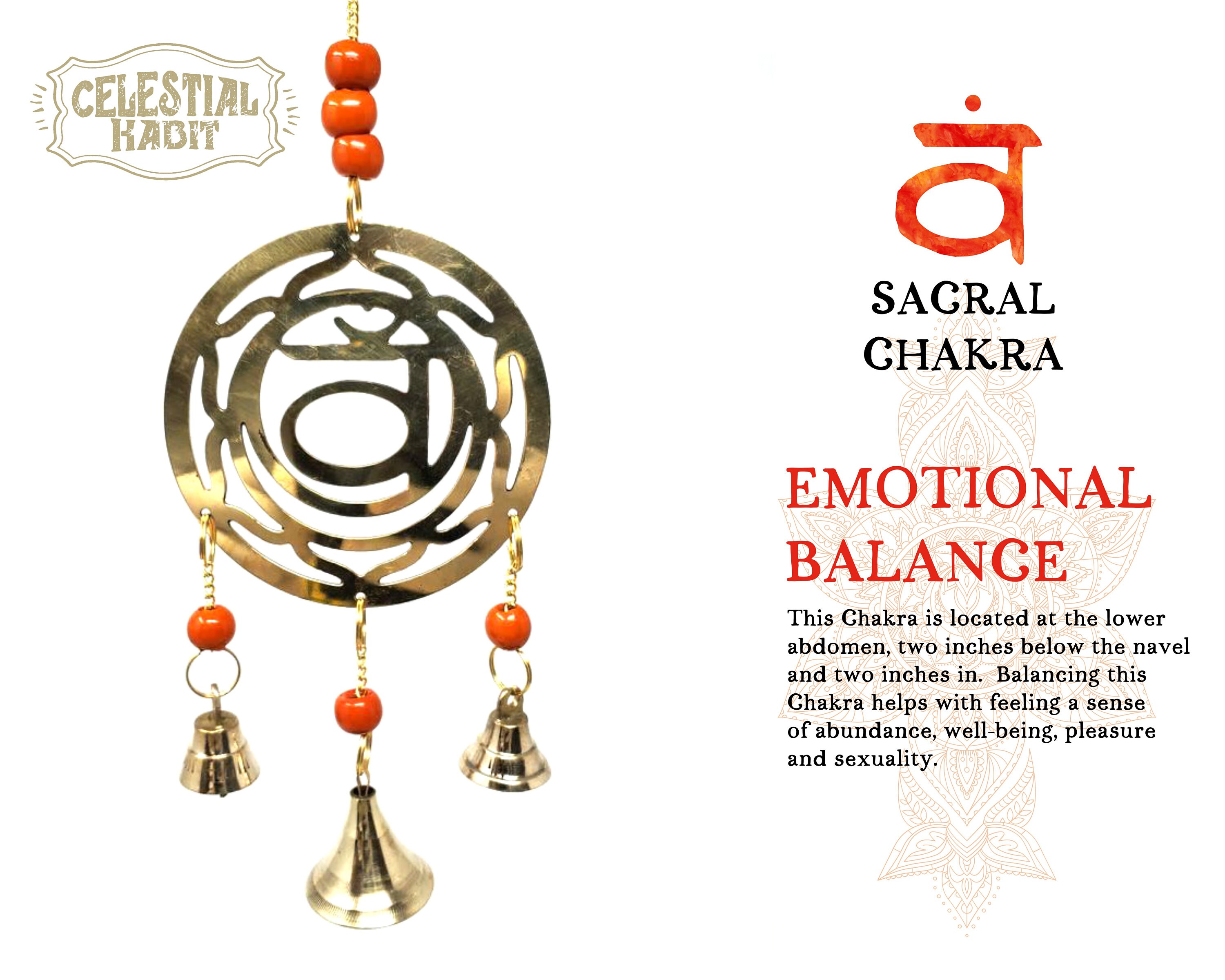 SACRAL CHAKRA Altar Bell Chime 11 Orange Chakra Brass - Etsy
