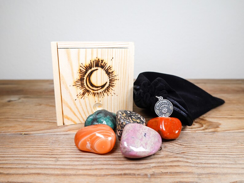 Cancer Zodiac Crystal Set Crystals For Cancer Zodiac Etsy