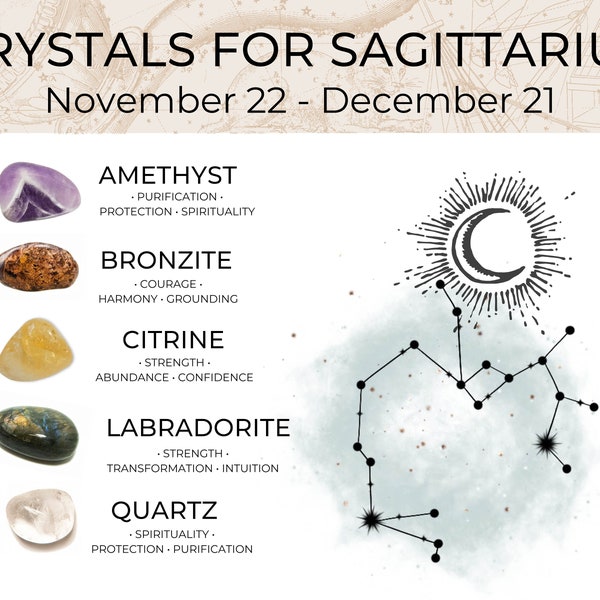Sagittarius Stones - Etsy