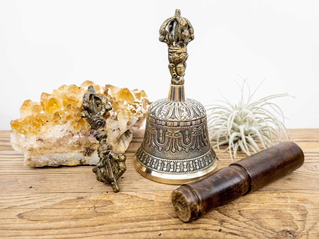 Small Buddhist Tibetan Prayer Bell Meditation Stress Relief - Etsy