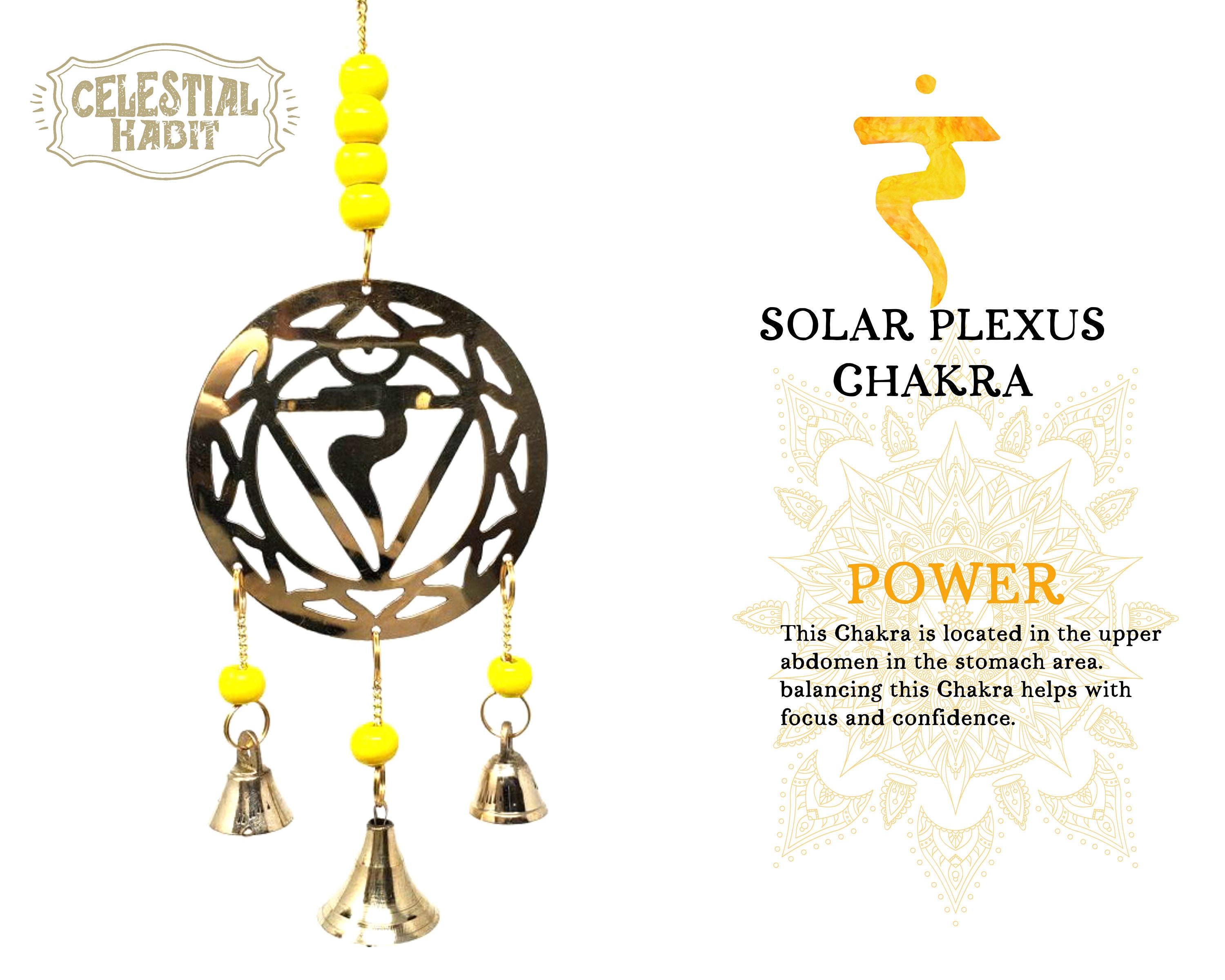 SOLAR PLEXUS CHAKRA Altar Bell Chime 11 Yellow Chakra - Etsy